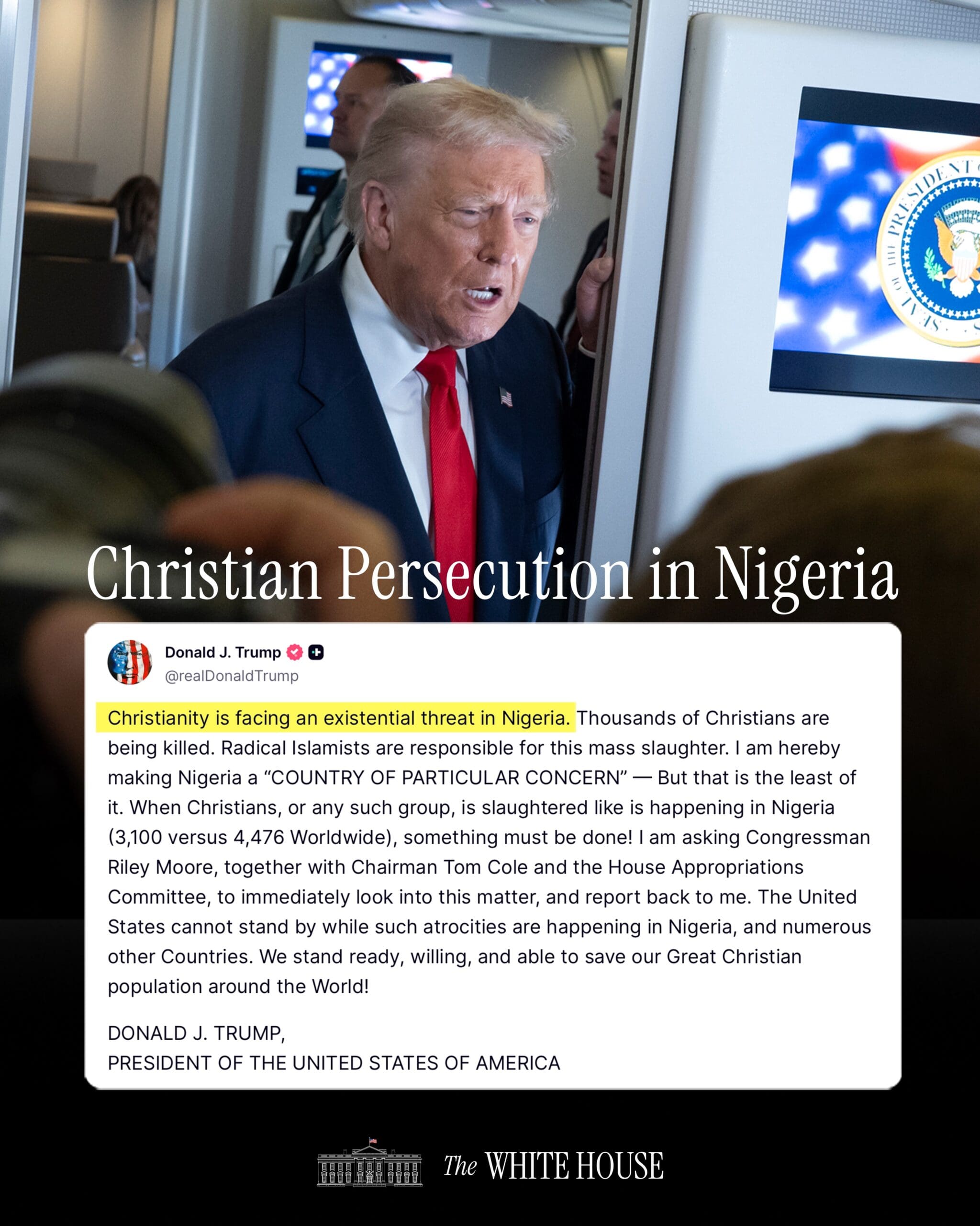 Trump Labels Nigeria a ‘Country of Particular Concern’ Over Christian ...